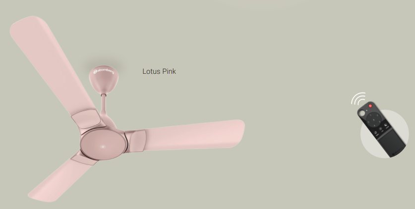 Atomberg, Erica Matte Finish, Ceiling Fan, Lotus Pink Colour | BuidingSteps