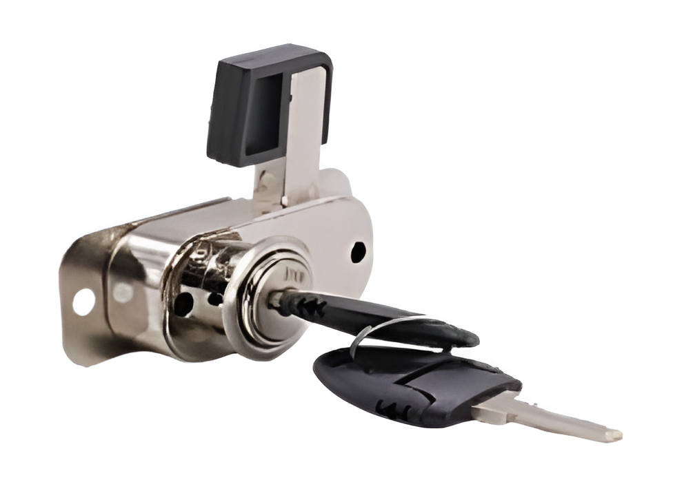Sliding Wardrobe Lock 32mm - Nickel Plated | BuidingSteps