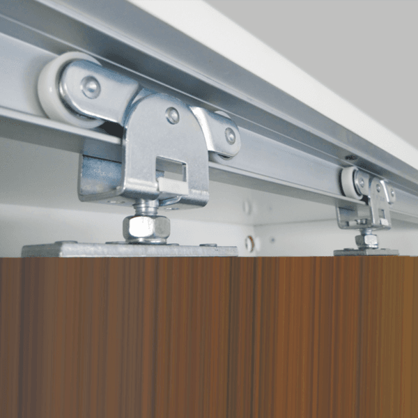 Aluminum Profile Track - Hi Slide Twin - Anodized Silver | BuidingSteps