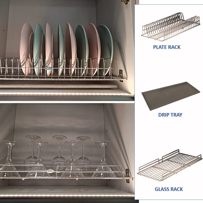 Kitchen Plate Rack, 595 x 255 x 91 mm | BuidingSteps