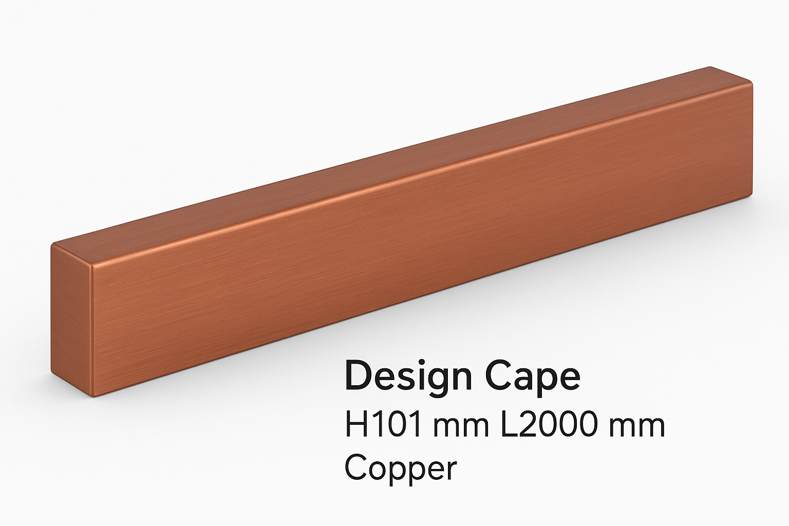 AvanTech YOU Design Capes, Design Cape H101 mm L2000 mm Copper ...