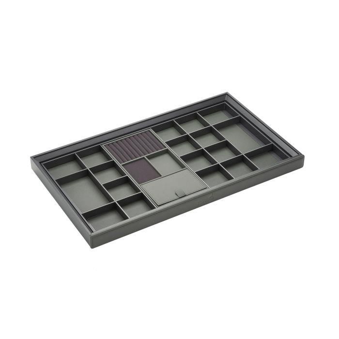 Leather Classification Box, 600 mm, Grey Finish | BuidingSteps