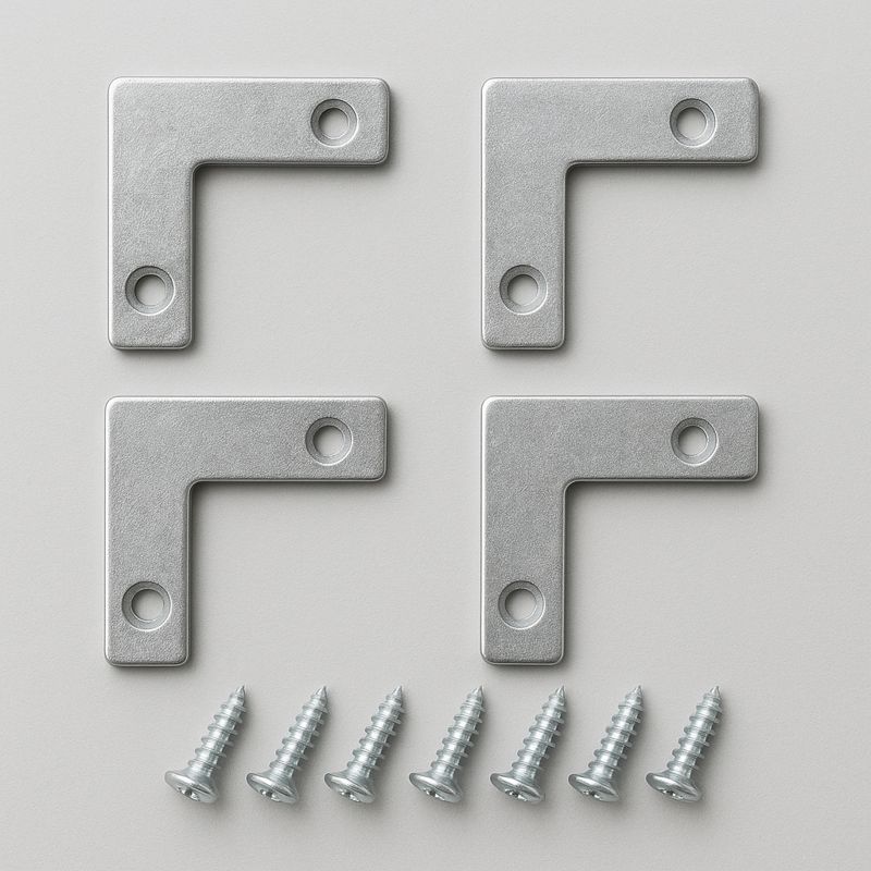 Aluminium Profile, Angle Connector Set (For all aluminum profiles), 1 ...